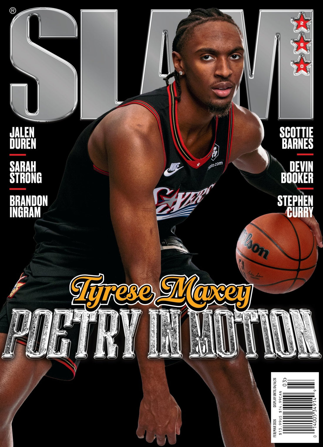 SLAM 260: Tyrese Maxey Magazine (Cover 3 of 7)