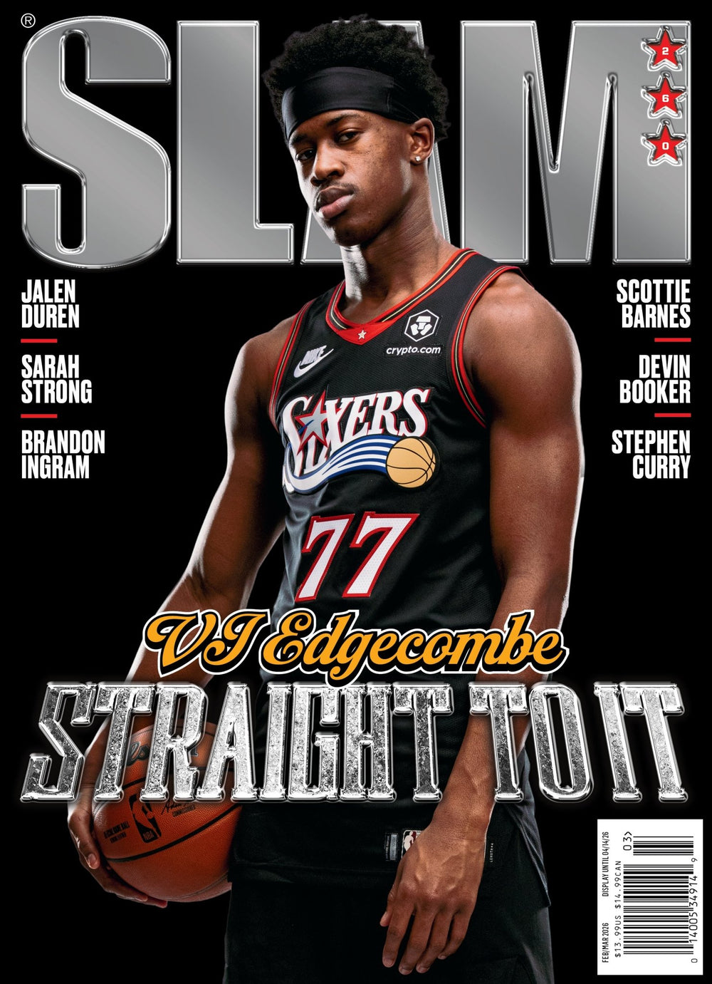 SLAM 260: VJ Edgecombe Magazine (Cover 4 of 7)