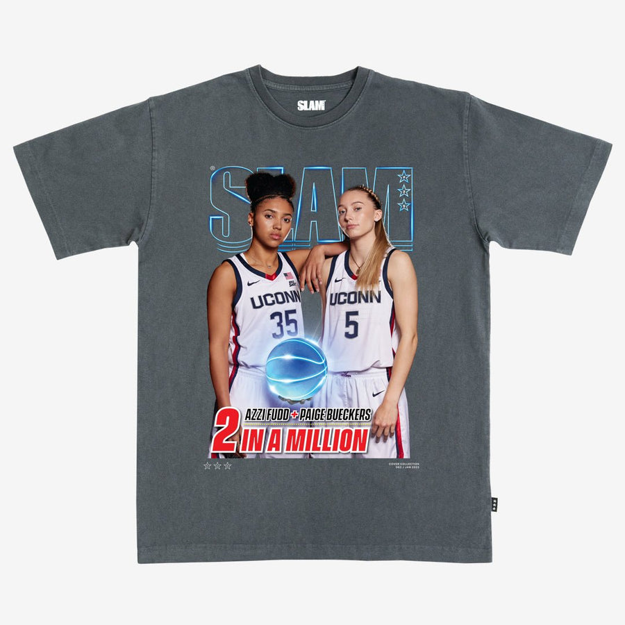 SLAM Cover Tee - Paige Bueckers + Azzi Fudd (SLAM 235)