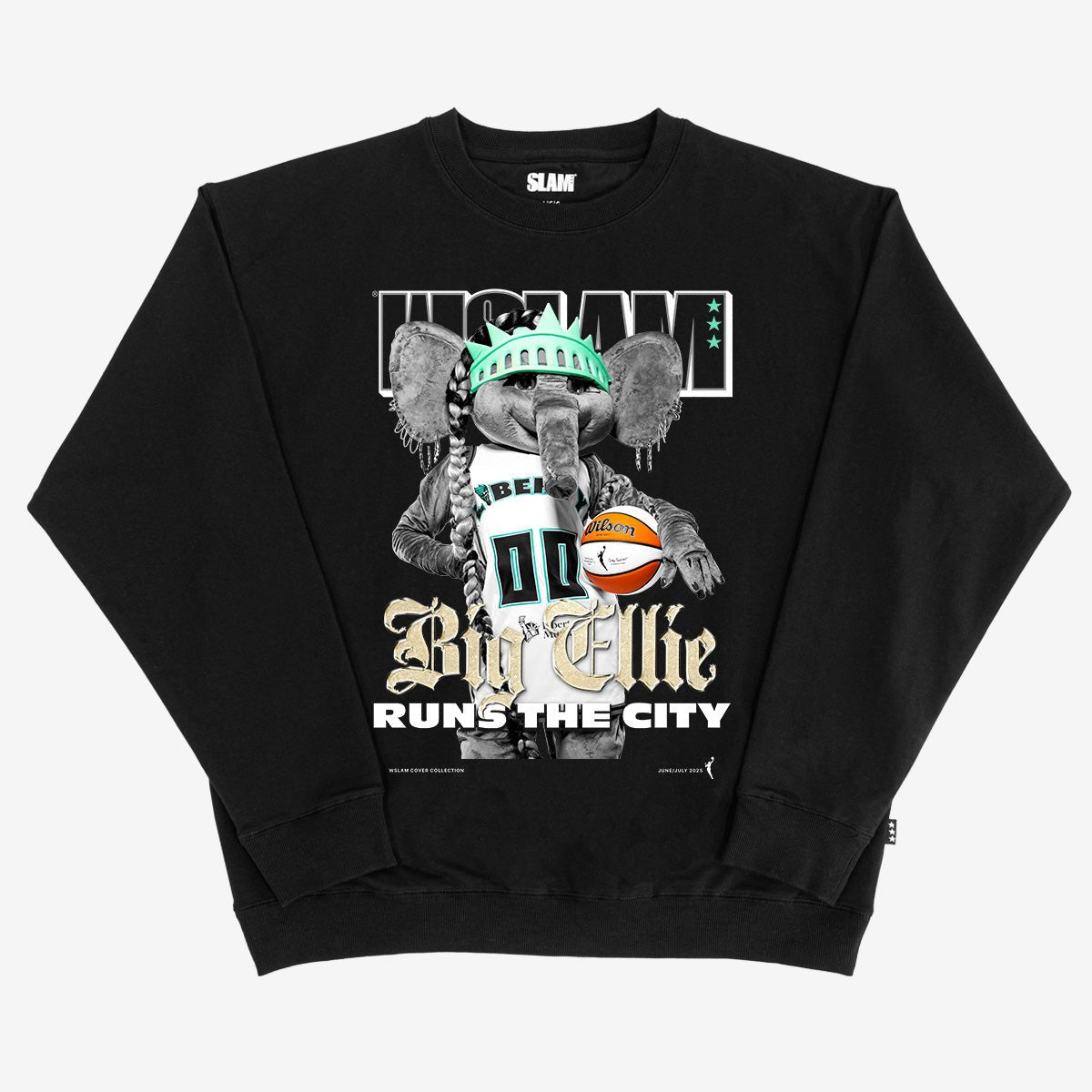 WSLAM Cover Crewneck - Big Ellie (WSLAM Digital Cover) (Black and Whit